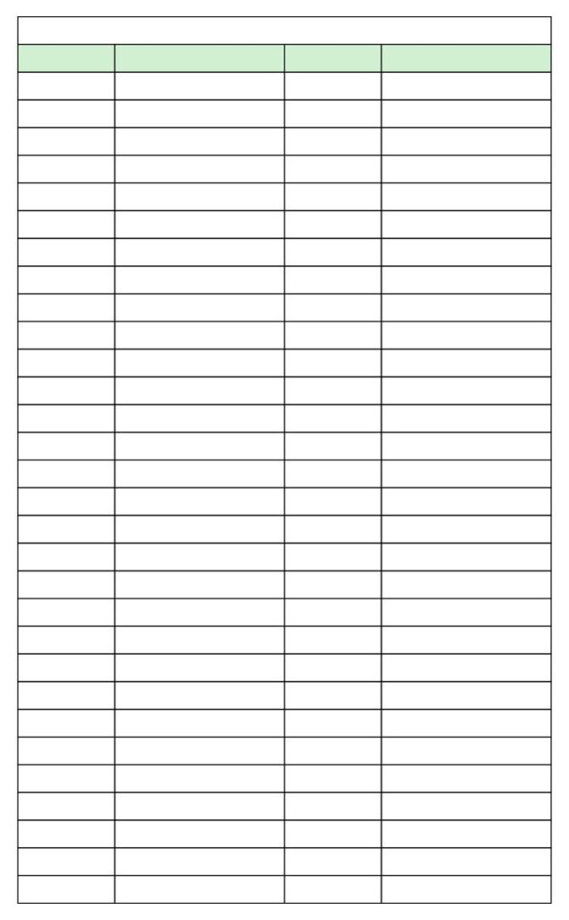 Printable Blank Columns Templates - Printable JD