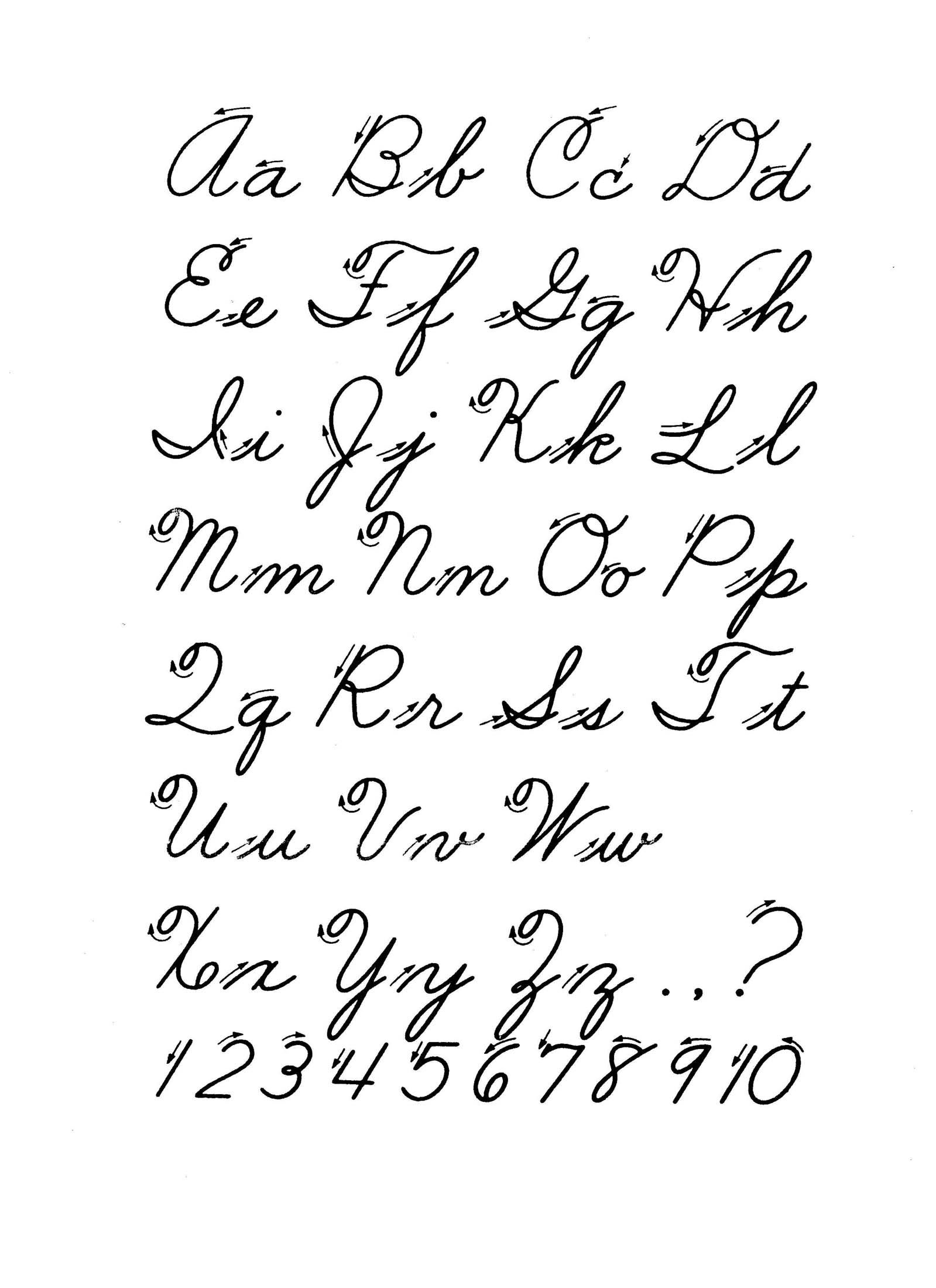 Printable Cursive Letters Printable JD