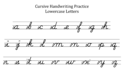 Printable Cursive Lower Case Letters - Printable JD