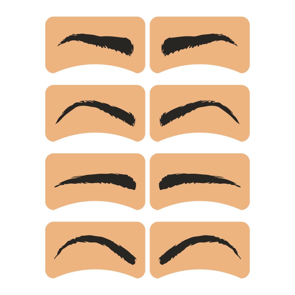 Printable Eyebrow Stencils Kit - Printable JD