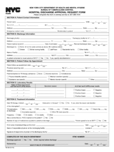 Printable Hospital Discharge Forms - Printable JD