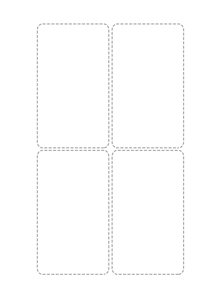 Printable Blank Playing Card Template For Word - Printable JD