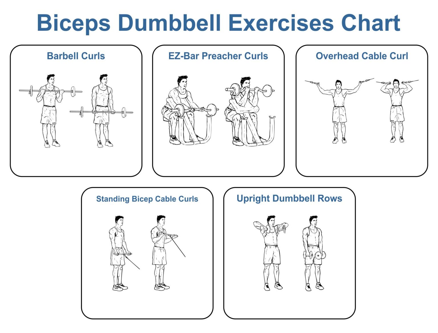 Printable Dumbbell Workout Poster - Printable JD