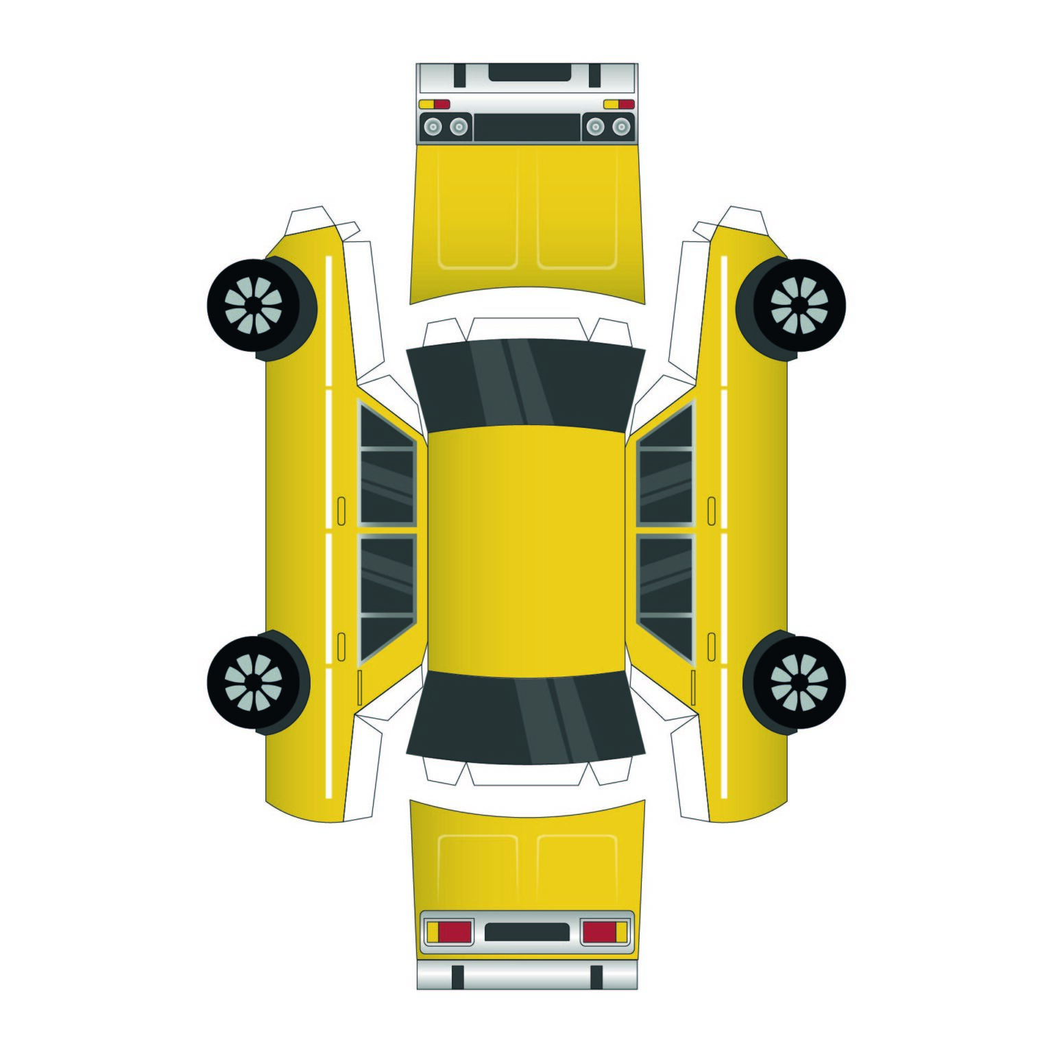 Printable Paper Cars - Printable JD