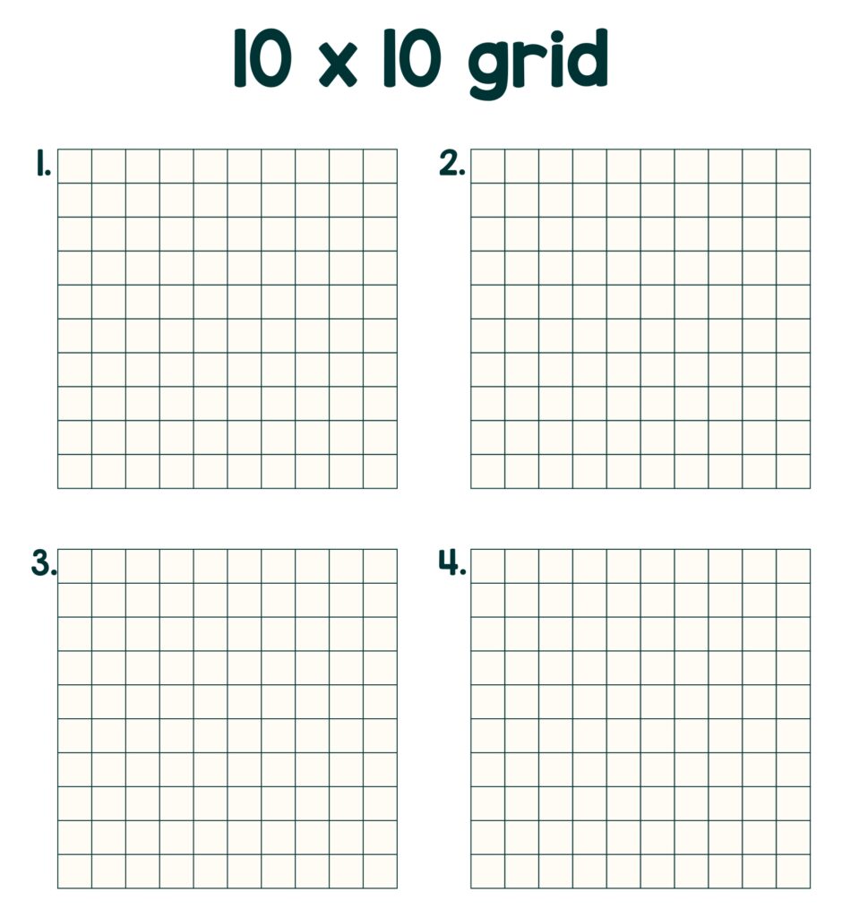 Printable 10 By 10 Grids - Printable JD