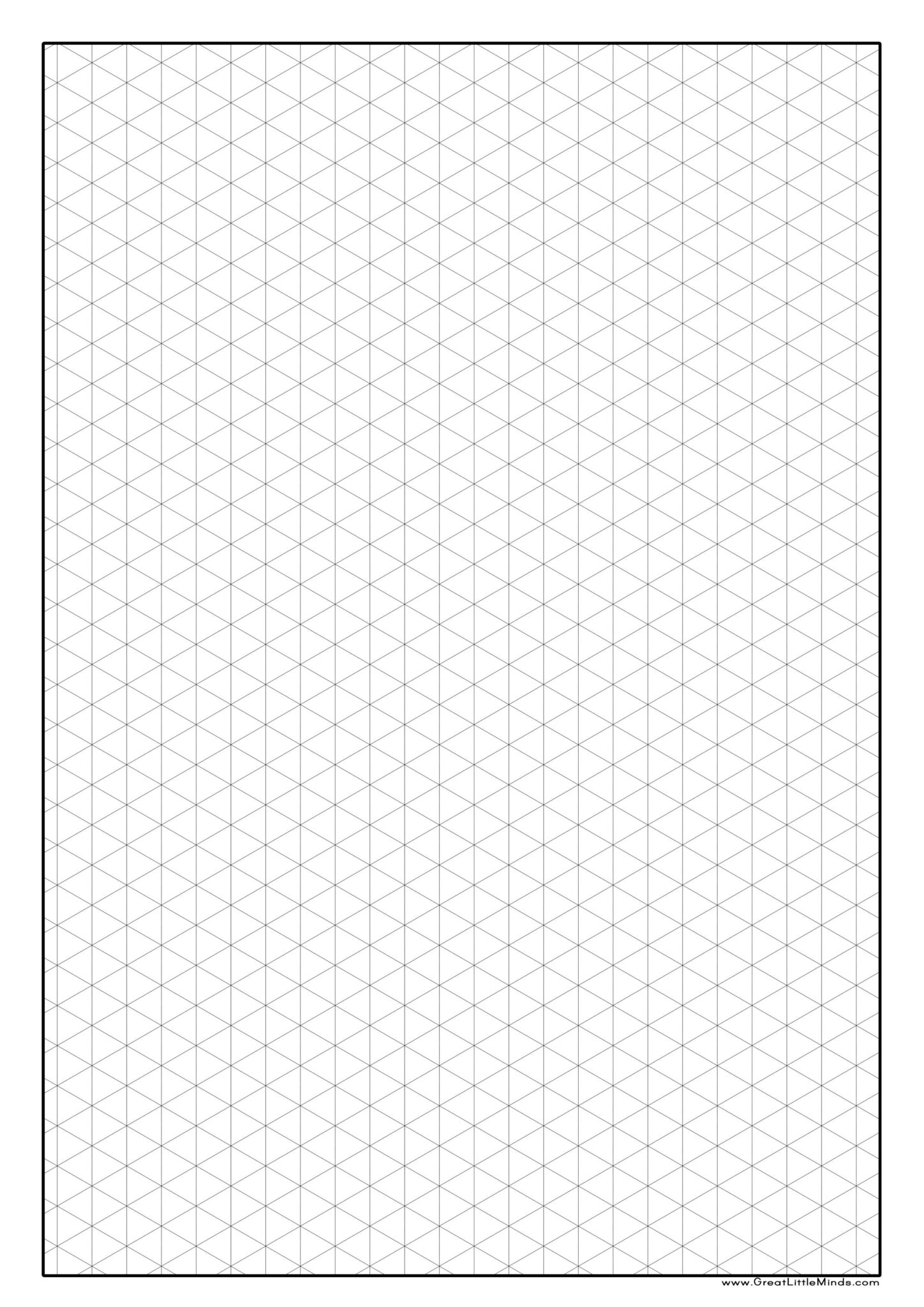 Printable Isometric Grid Paper - Printable JD Printable Isometric Grid Paper - Printable JD