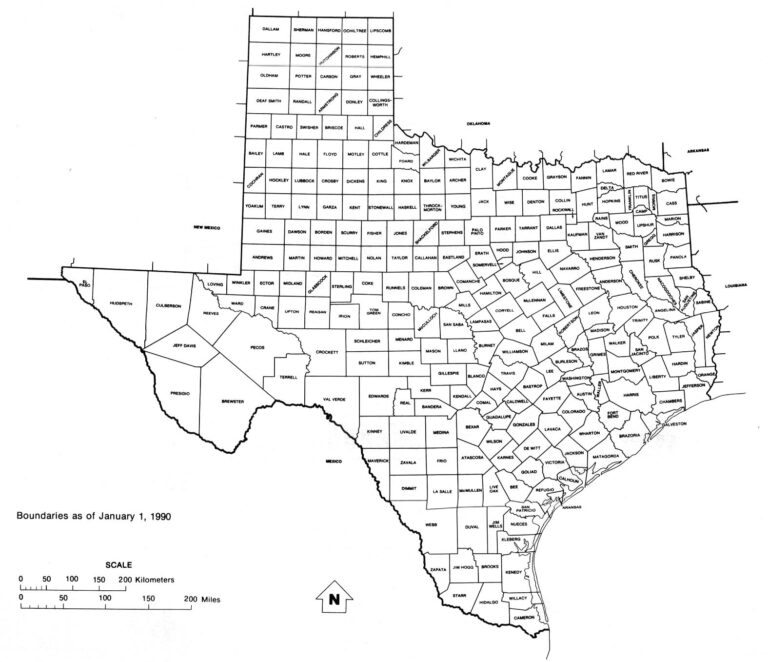 Printable Texas Map Outline - Printable JD