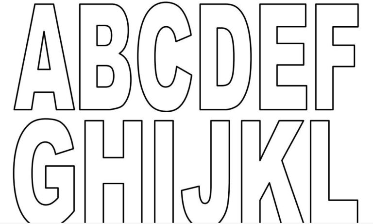 Printable 6 Inch Bubble Letters - Printable JD