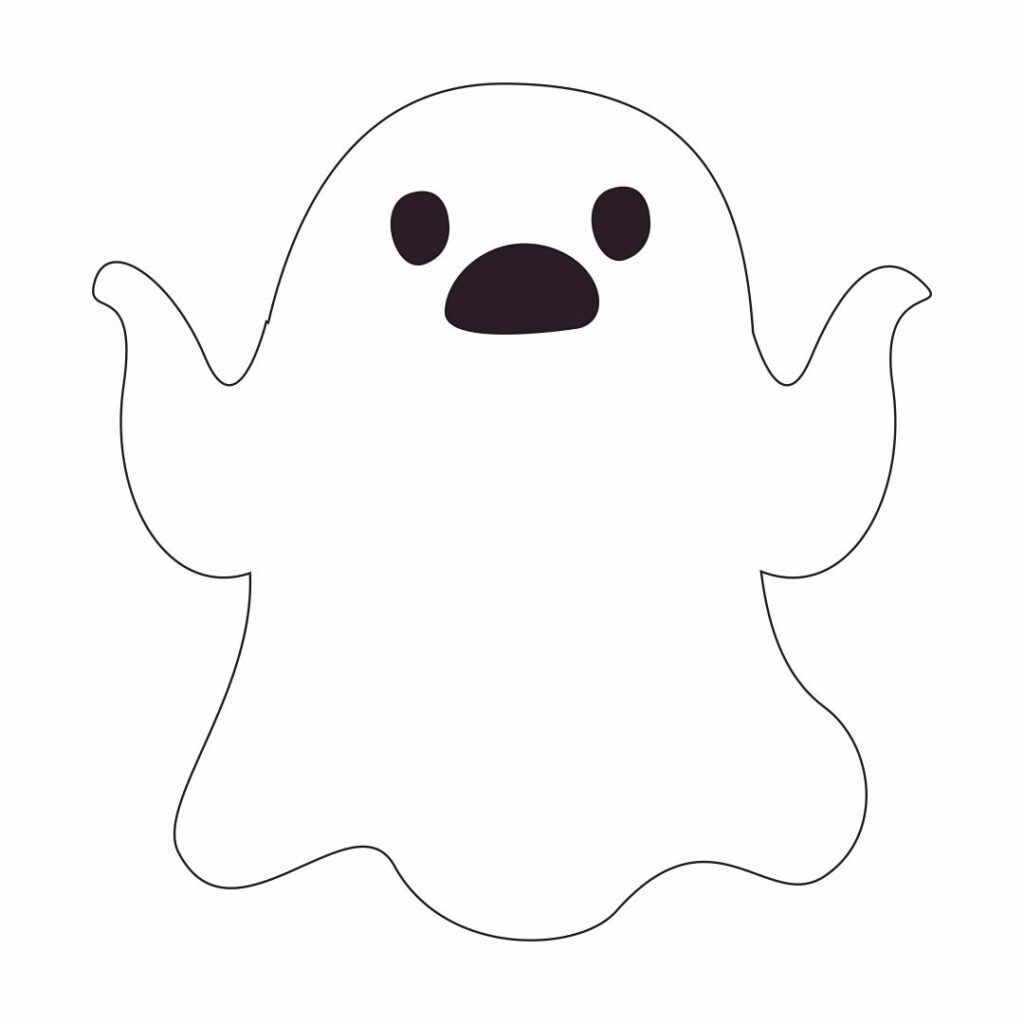 Printable Ghost Face Template - Printable JD