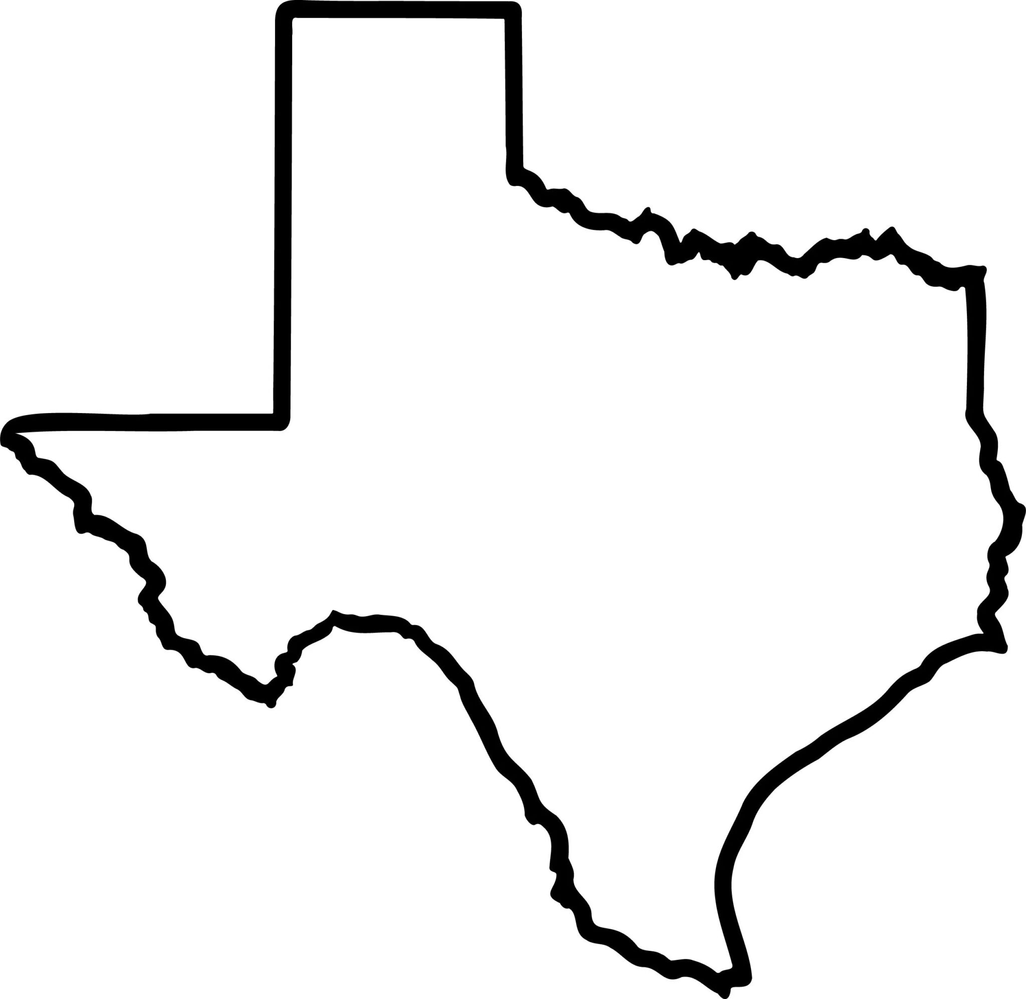 Printable Texas Map Outline - Printable JD