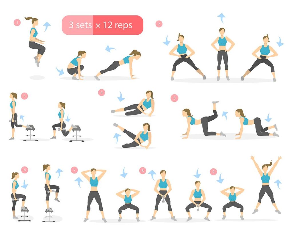 Printable Workout Charts Exercises - Printable JD