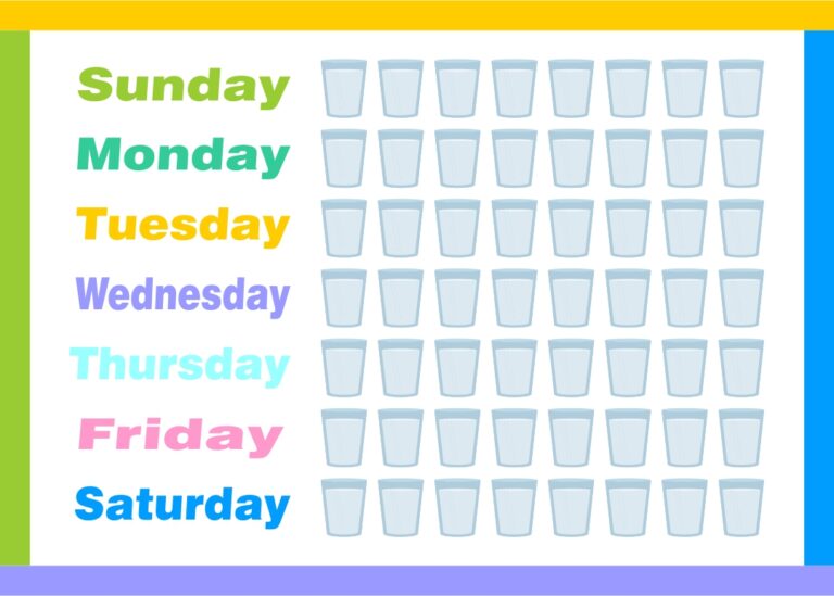 Printable Fluid Intake Charts - Printable JD