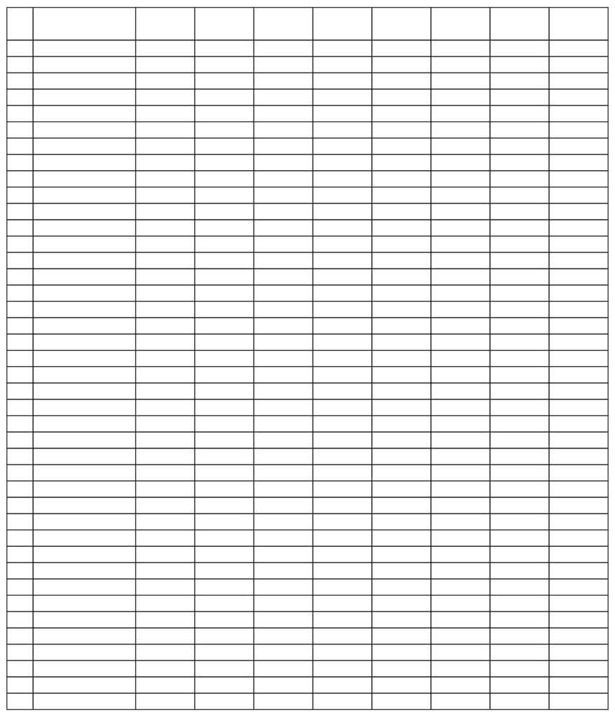 Printable Column Template 5 Columns - Printable JD