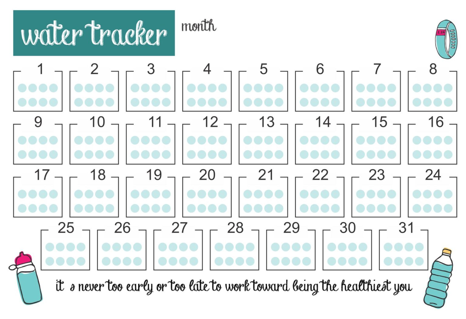 Printable Fluid Intake Charts - Printable JD Printable Fluid Intake Charts - Printable JD