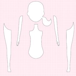 Printable Rag Doll Sewing Pattern - Printable JD