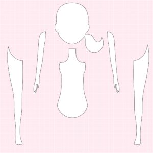 Printable Rag Doll Sewing Pattern - Printable JD