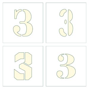 Printable 3 Inch Stencils Numbers - Printable JD