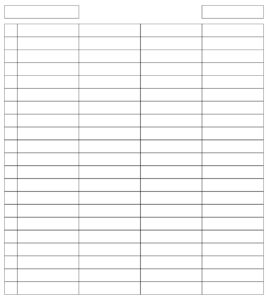 Printable Column Template 5 Columns - Printable JD