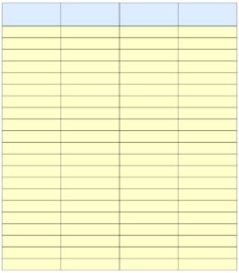 Printable Column Template 5 Columns - Printable JD