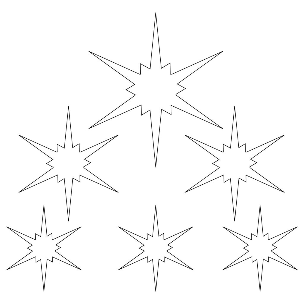Printable Cut Out Star Shape - Printable JD