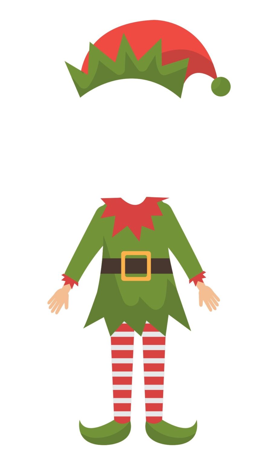 Printable Elf Christmas Templates - Printable JD