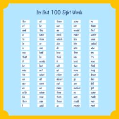 Printable First 100 Sight Words - Printable JD