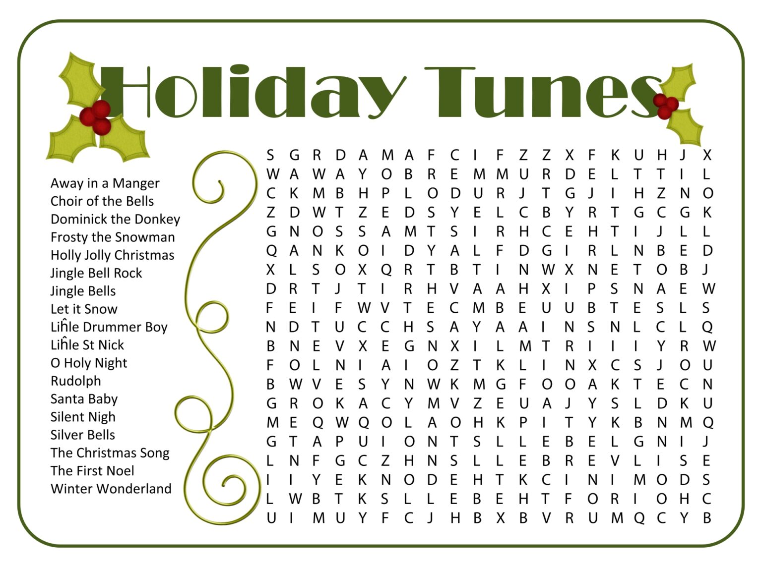 Printable Kids Christmas Word Search Printable JD printable-kids-christmas-word-search-printable-jd