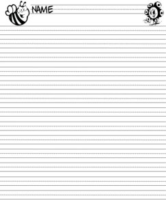 Printable Primary Writing Paper Template - Printable JD