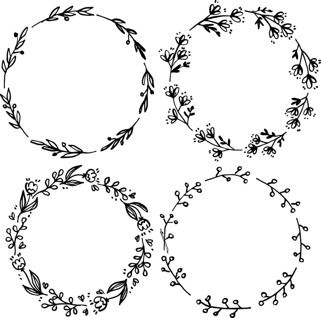 Printable Wreath Template Printable JD