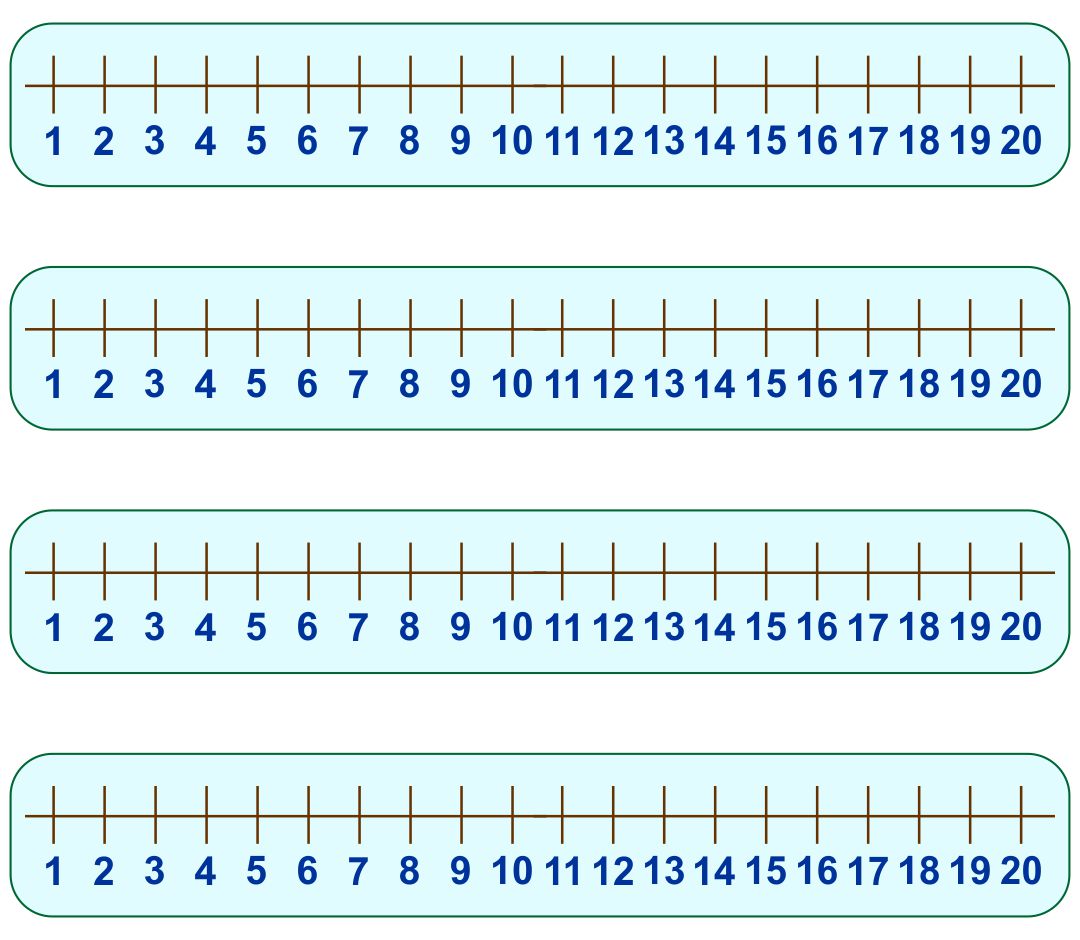 Printable Number Lines 0 20 Printable JD