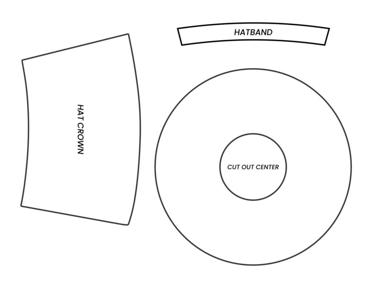 Printable Top Hat Pattern - Printable JD