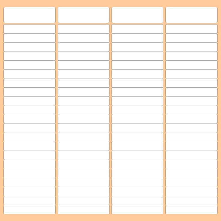 Printable 3 Column Spreadsheet - Printable JD