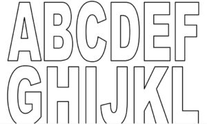 Printable 4 Inch Block Letters - Printable JD