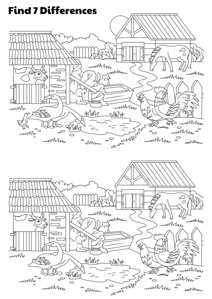 Printable Adult Find The Difference - Printable JD