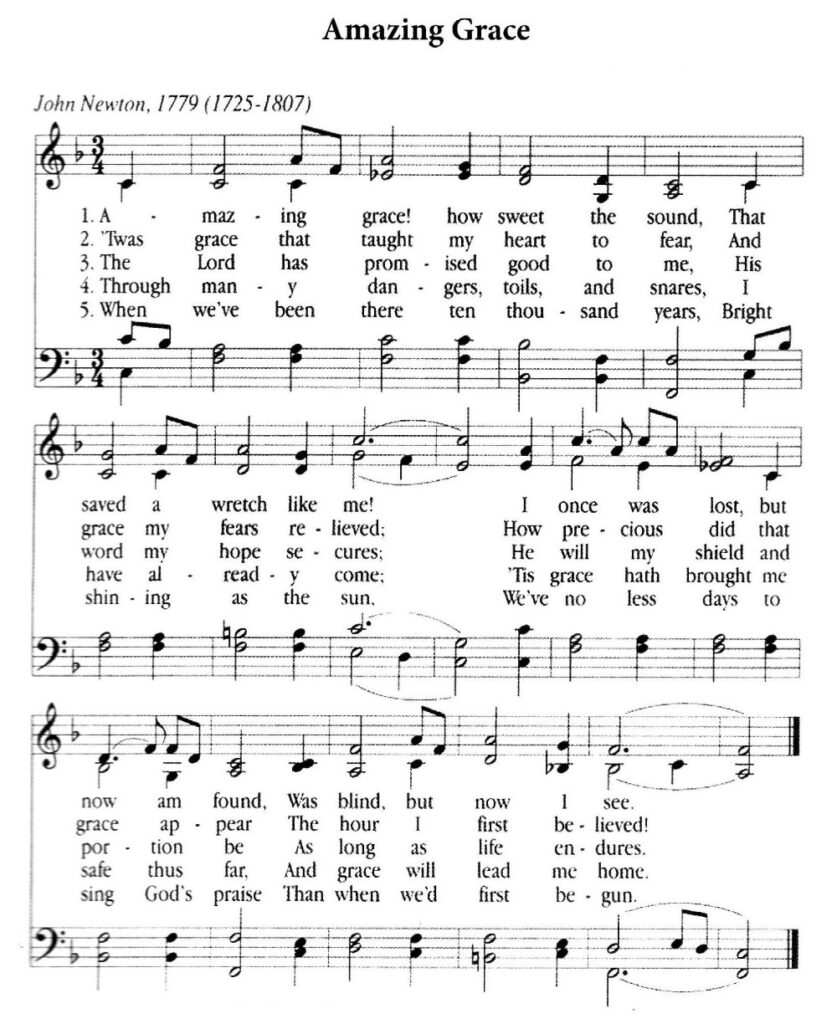 Printable Amazing Grace Sheet Music - Printable JD