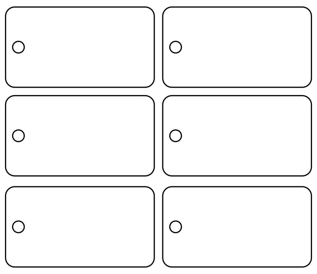 Printable Blank Christmas Gift Tag Sticker - Printable JD