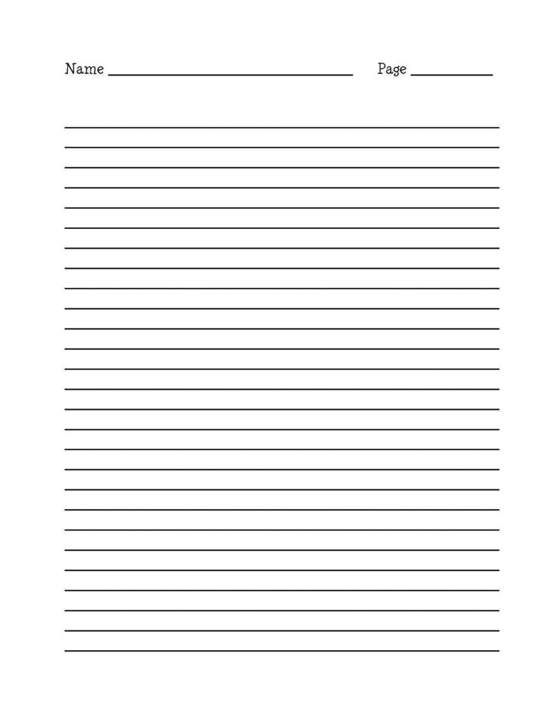 Printable Blank Writing Pages - Printable JD