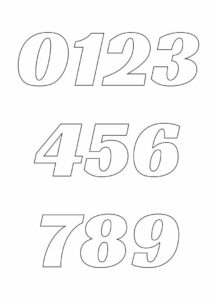 Printable Block Numbers 1 10 - Printable JD