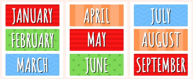 Printable Calendar Month Labels - Printable JD Printable Calendar Month Labels - Printable JD