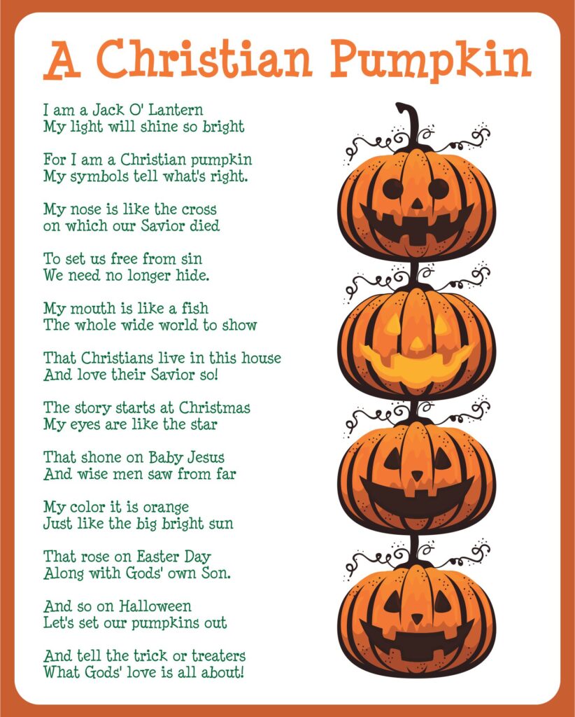 Printable Christian Halloween - Printable JD