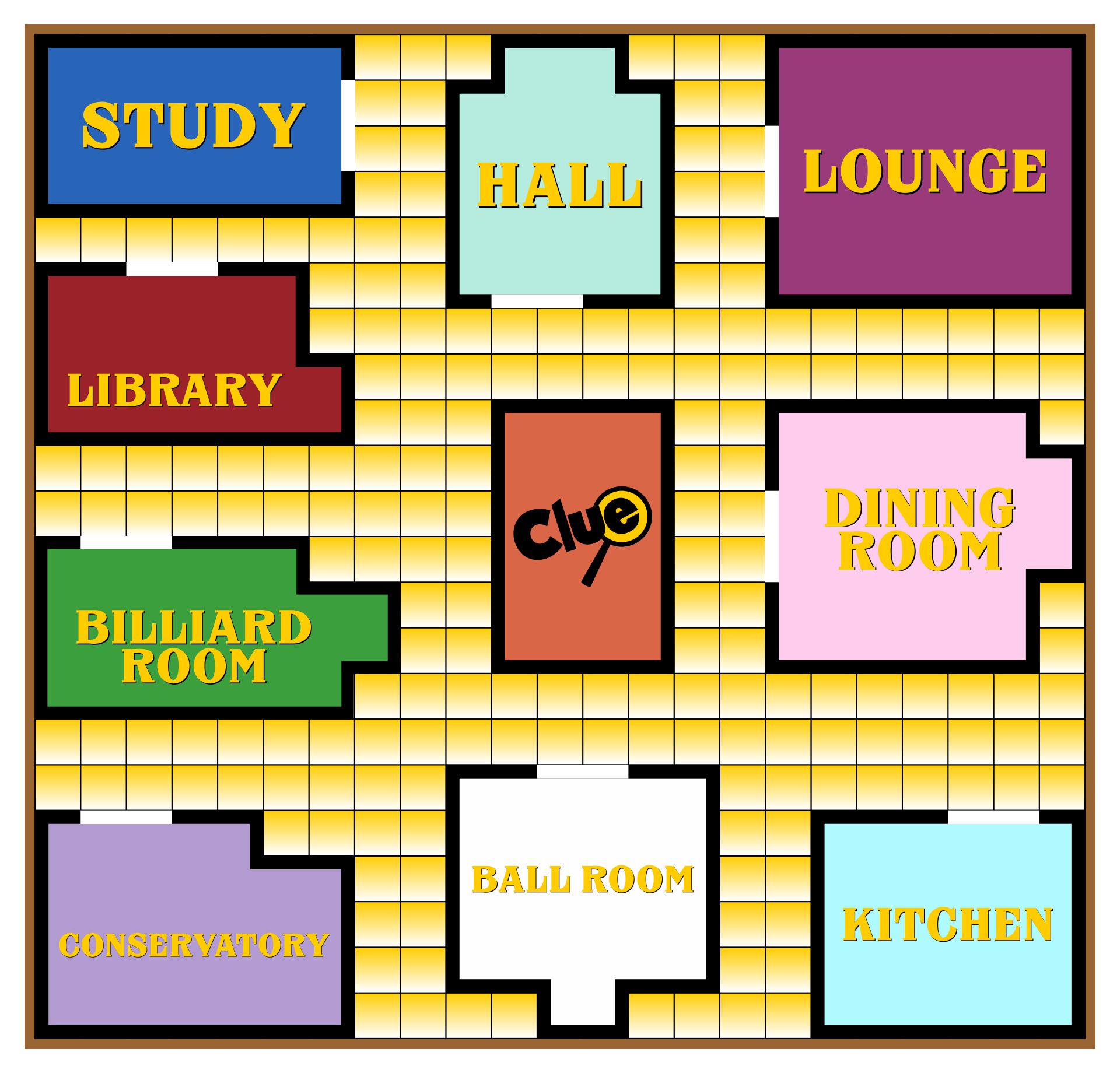 Printable Clue Board Game Printable JD
