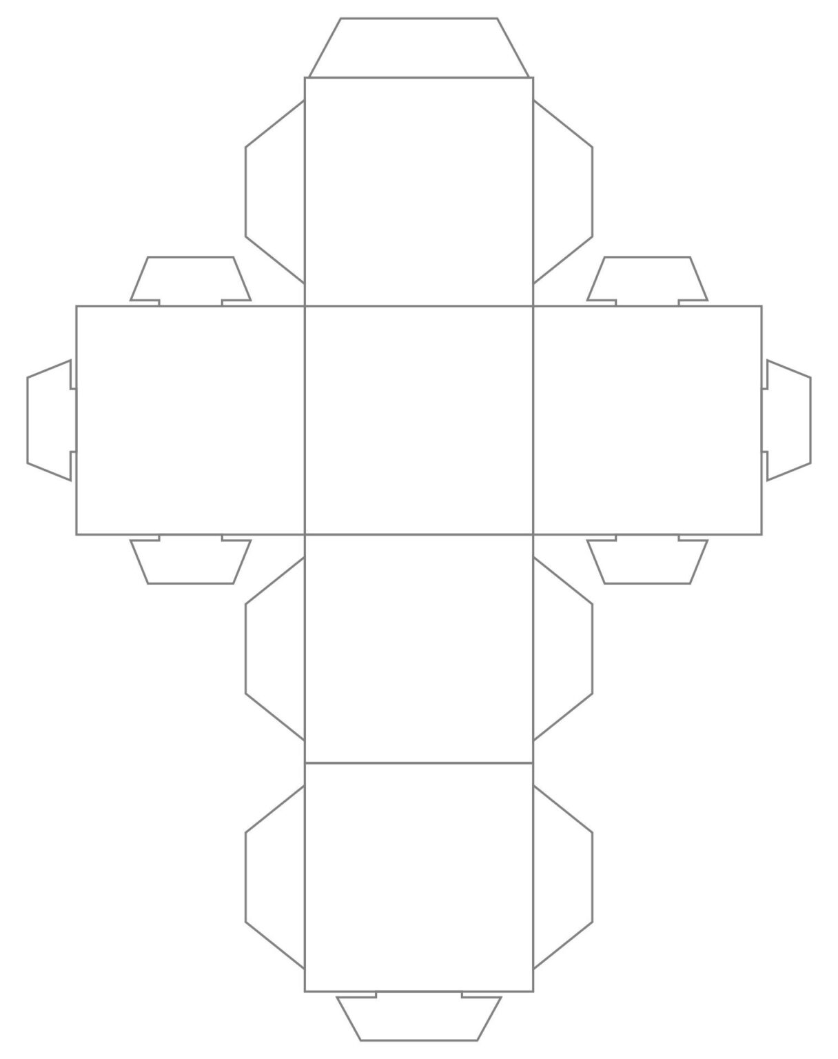 Printable Cube Template 4 Inches - Printable JD