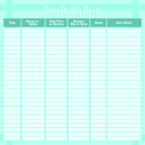 Printable Diaper Changing Log - Printable JD