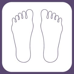 Printable Footprint Cut Out - Printable JD