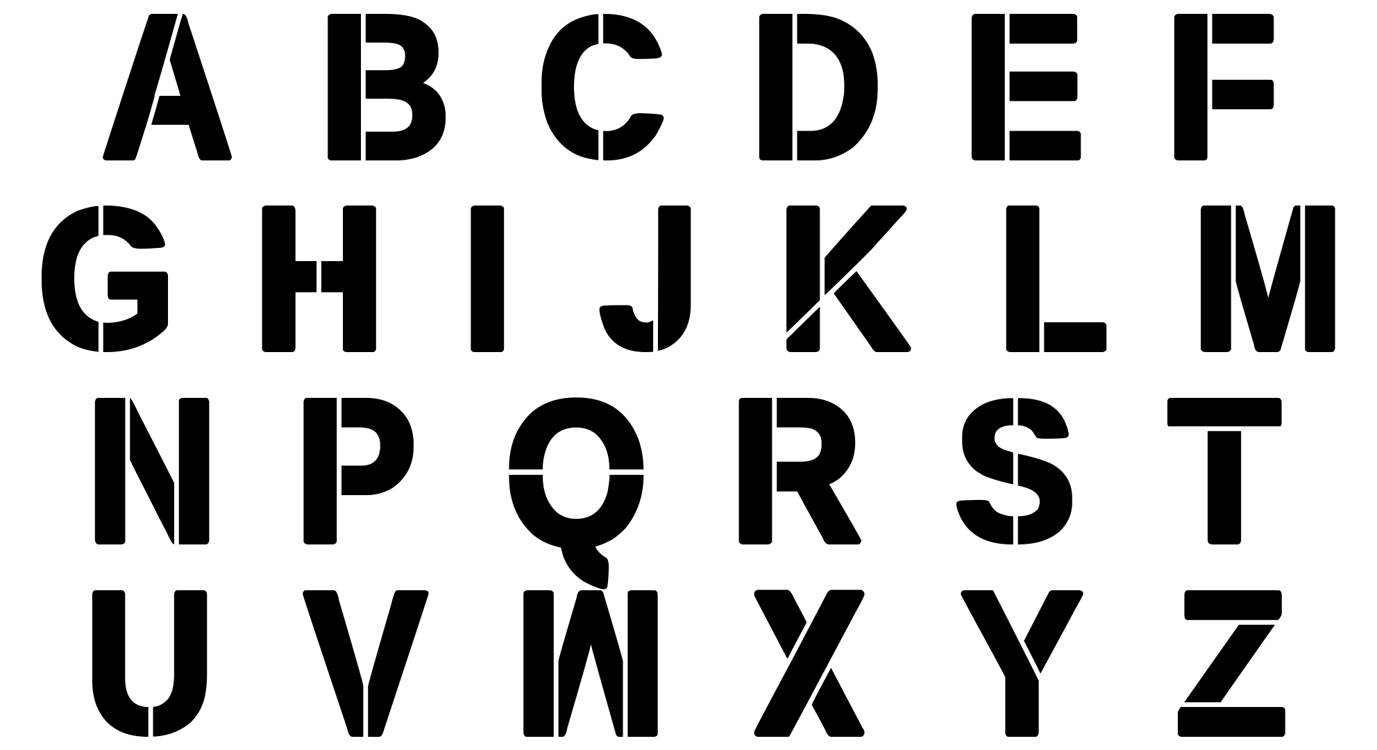 Printable Full Size Letters Printable JD