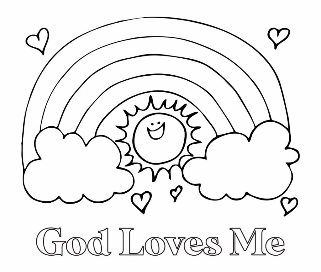 Printable God Loves Me - Printable JD