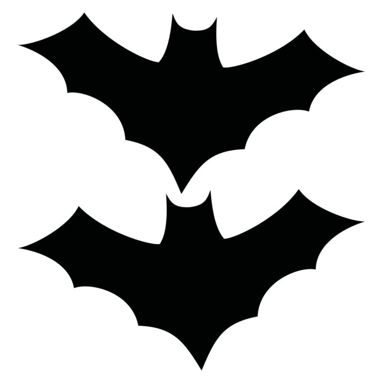 Printable Halloween Bat Stencil Cutouts - Printable JD