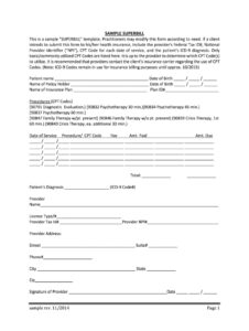 Printable Medical Superbills - Printable JD