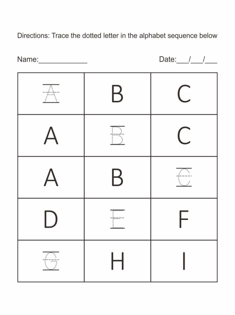 Printable Pre-K Worksheets Packets - Printable JD