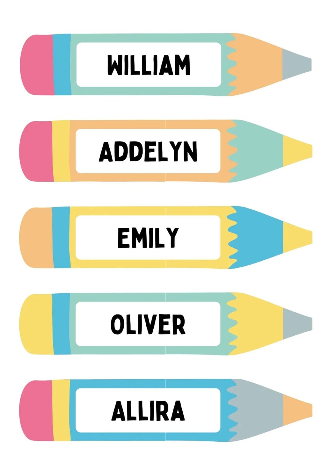 Printable Preschool Name Tags - Printable JD